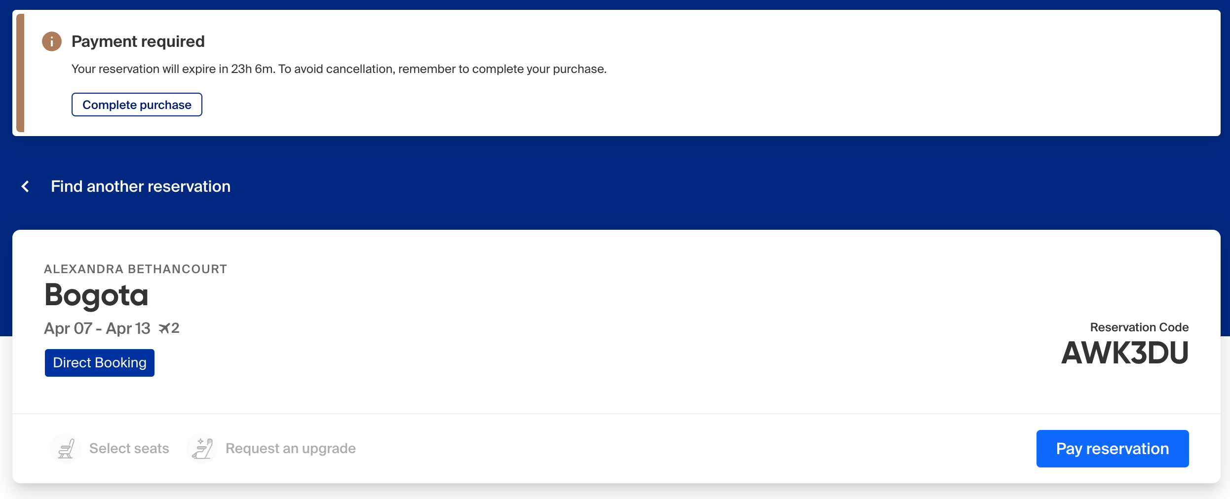 Pricelock | Copa Airlines